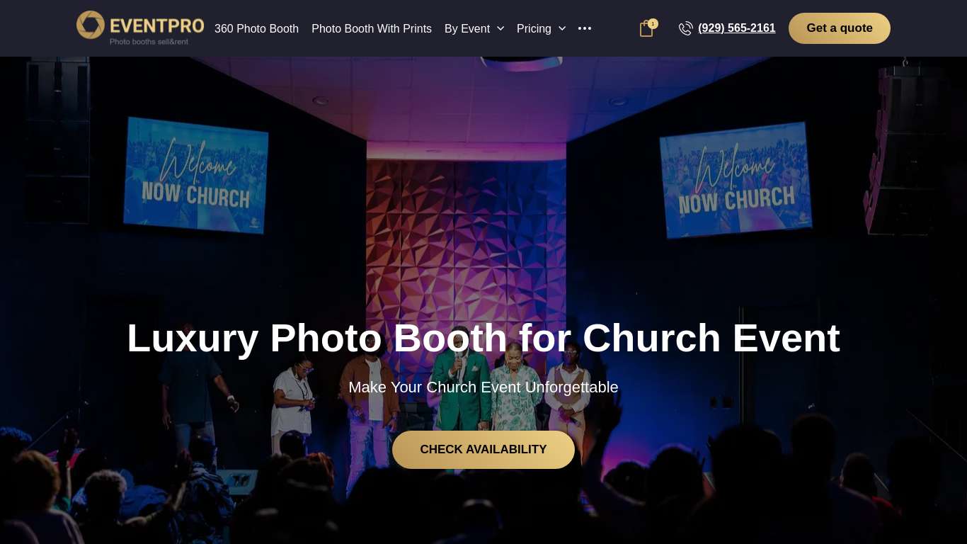 Luxury Photo Booth Service for Church Event
