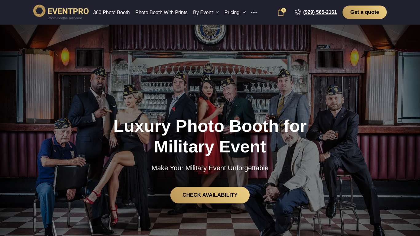 Luxury Photo Booth Service for Military Event