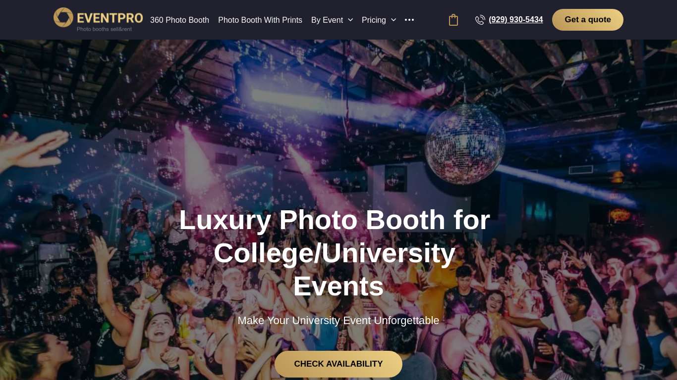 Luxury Photo Booth for College/University Events